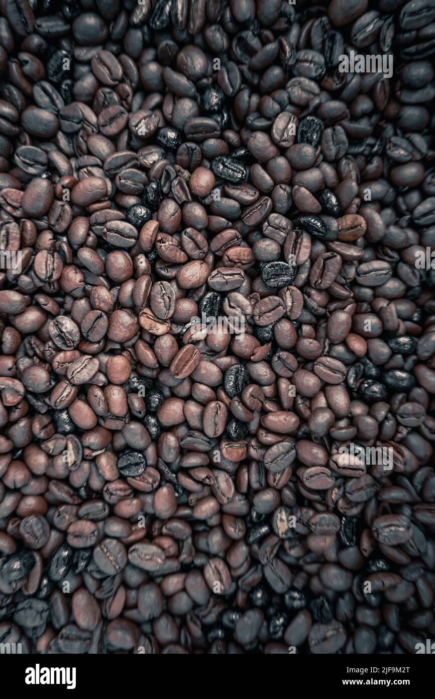 roasted coffee beans, caffeine infusion drink Stock Photo - Alamy