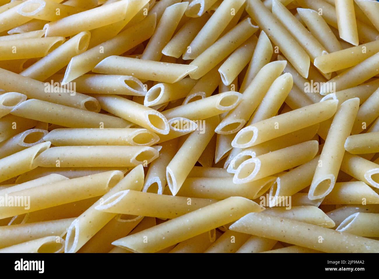 raw pasta food, italian food Stock Photo - Alamy