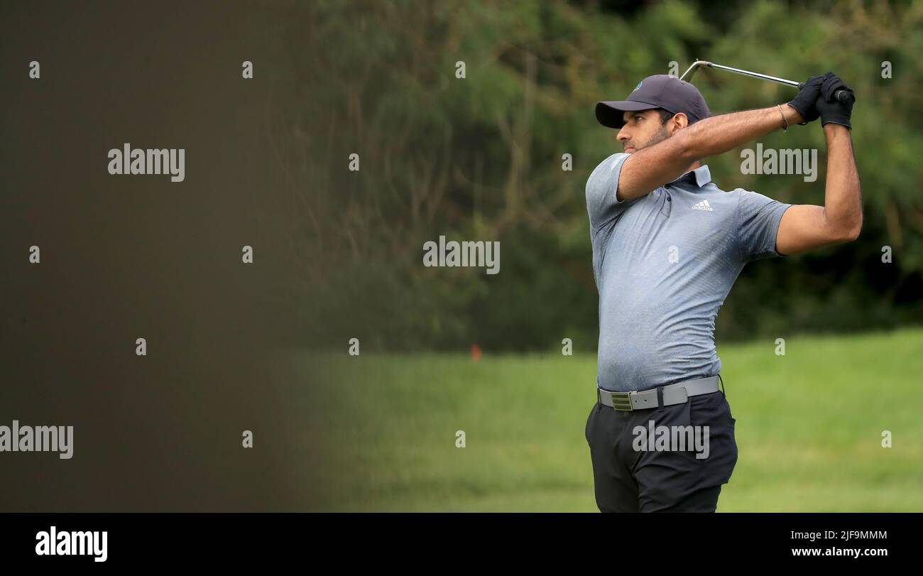 England’s Aaron Rai during day two of the Horizon Irish Open 2022 at ...