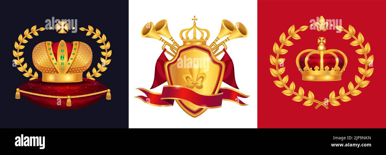 Red velvet shield Stock Vector Images - Alamy