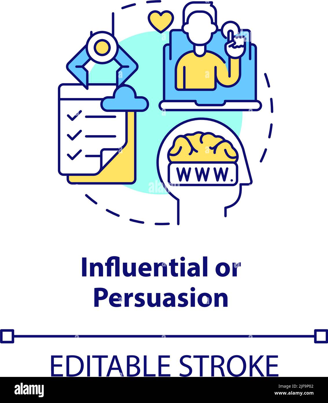 Influential and persuasion concept icon Stock Vector Image & Art - Alamy
