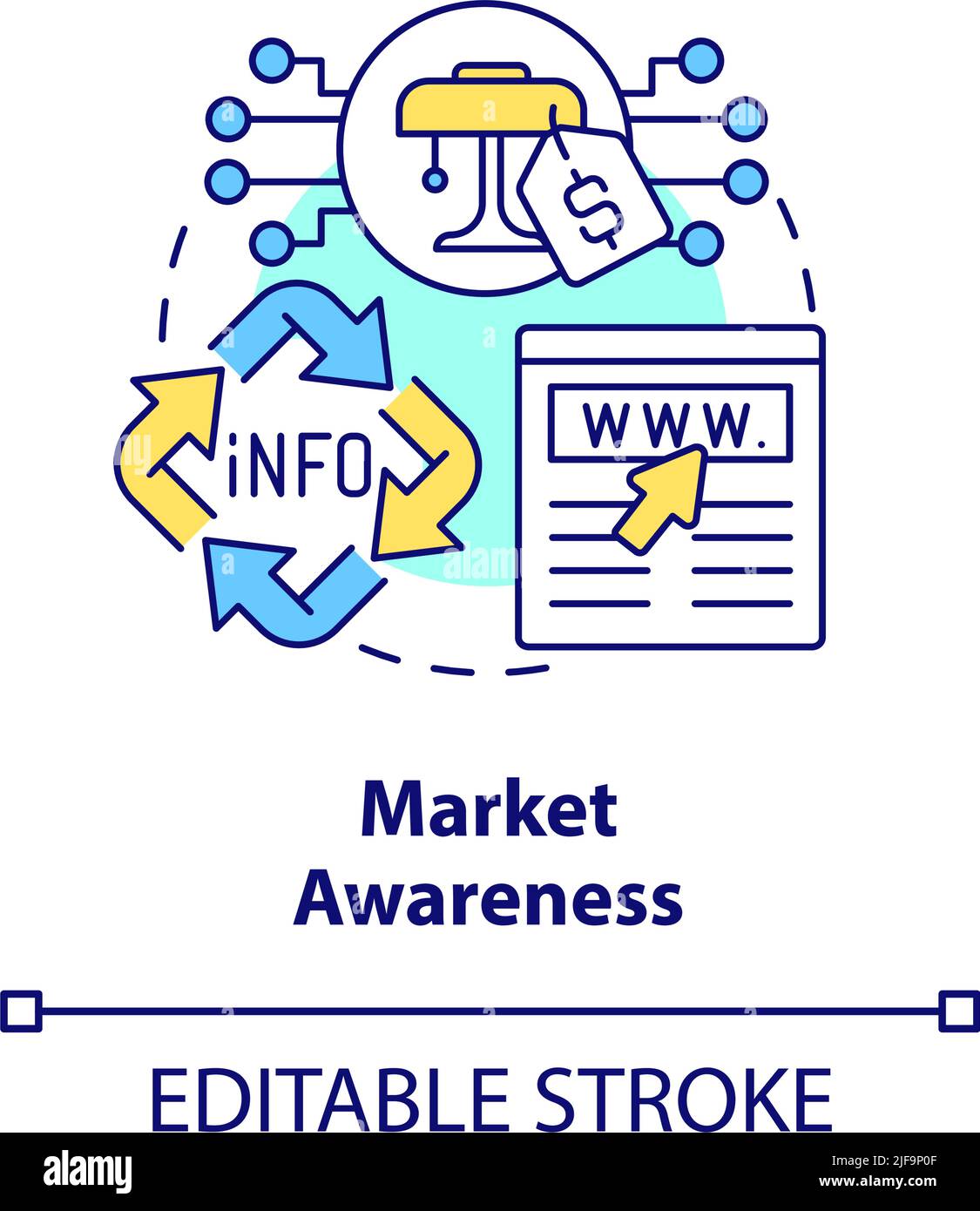 Market awareness concept icon Stock Vector Image & Art - Alamy
