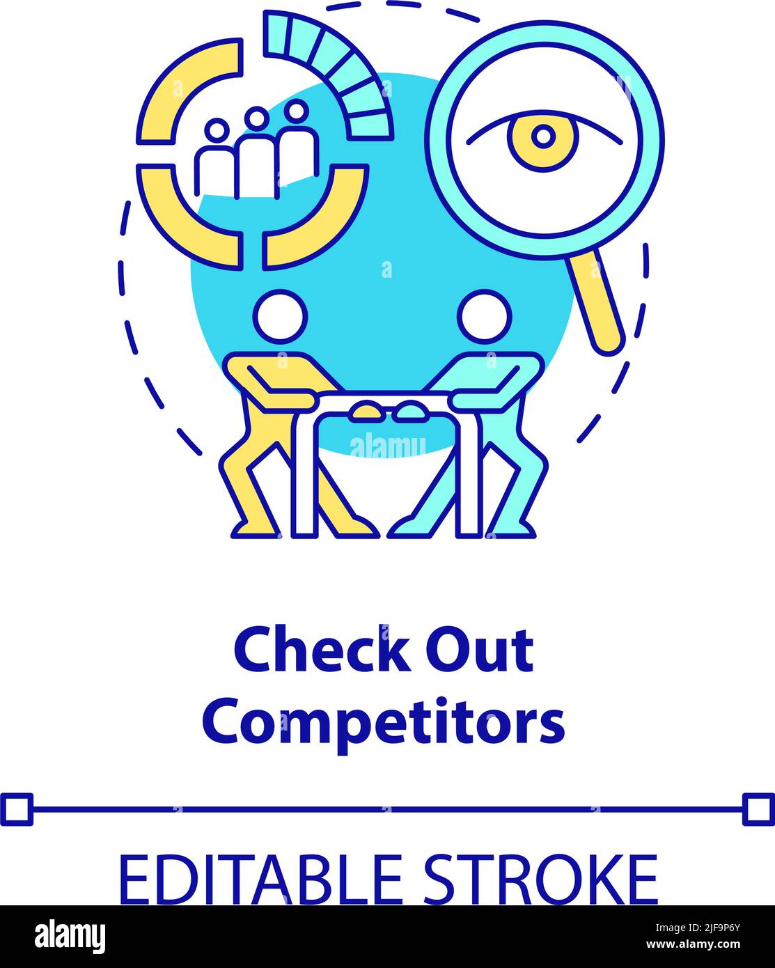 Check out competitors concept icon Stock Vector Image & Art - Alamy