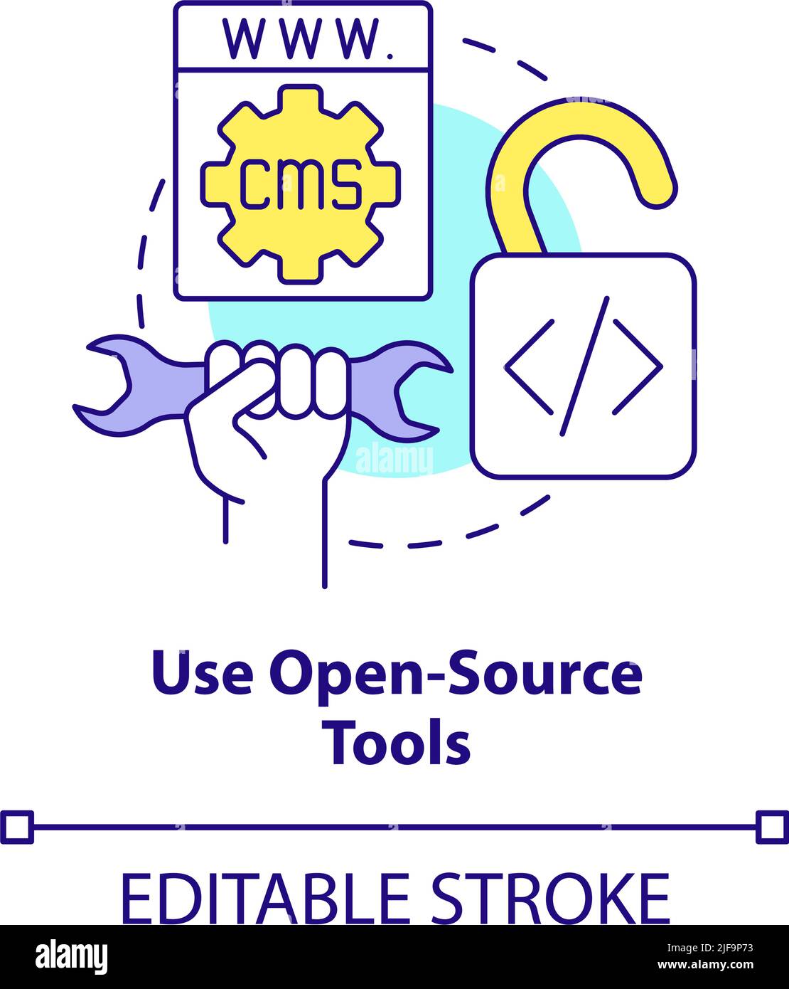 Use open-source tools concept icon Stock Vector Image & Art - Alamy Use open-source tools concept icon Stock Vector Image & Art - Alamy