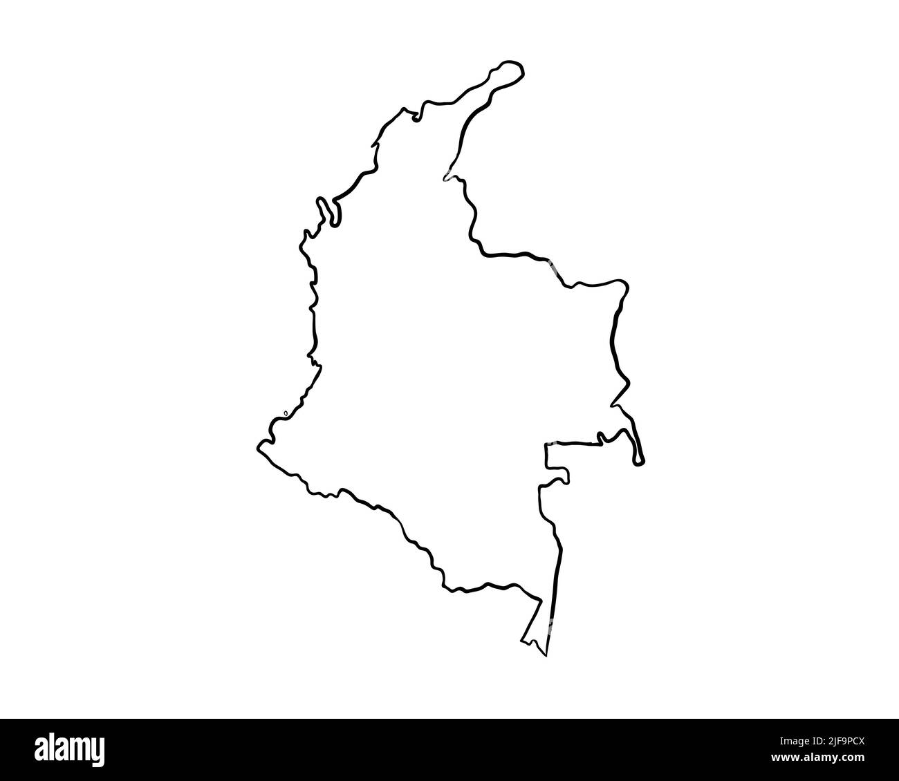 Hand drawn map south america hi-res stock photography and images - Alamy
