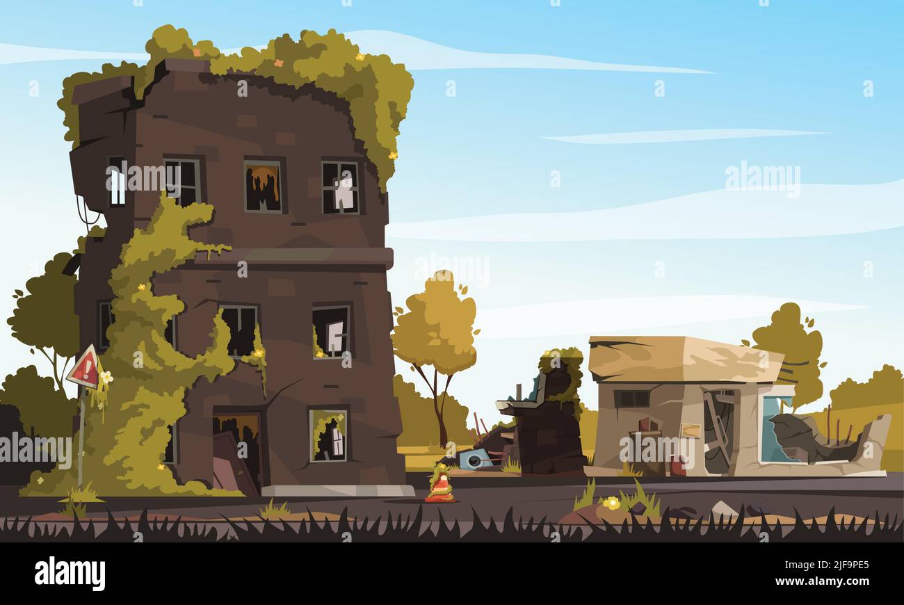 Abandoned house in desert Stock Vector Images - Alamy