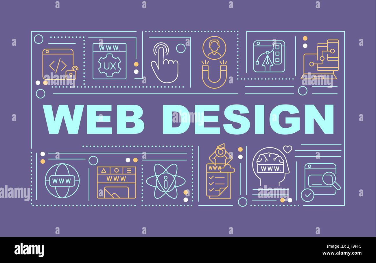 Web designing word concepts dark purple banner Stock Vector Image & Art ... Web designing word concepts dark purple banner Stock Vector Image & Art ...