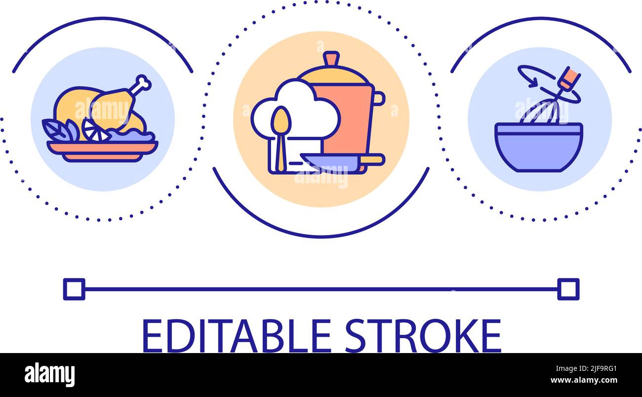 Cooking skill loop concept icon Stock Vector Image & Art - Alamy Cooking skill loop concept icon Stock Vector Image & Art - Alamy