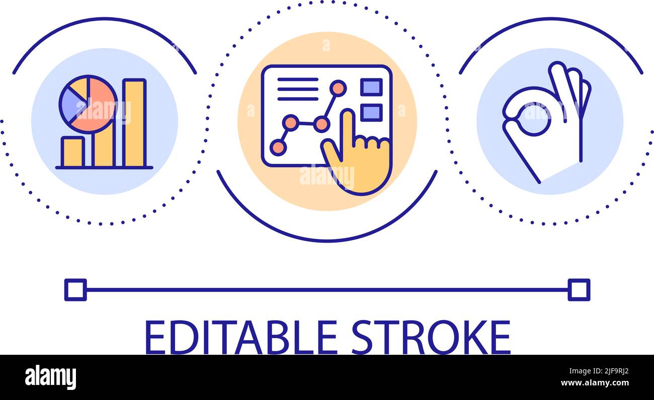 Statistical Analysis Loop Concept Icon Stock Vector Image And Art Alamy