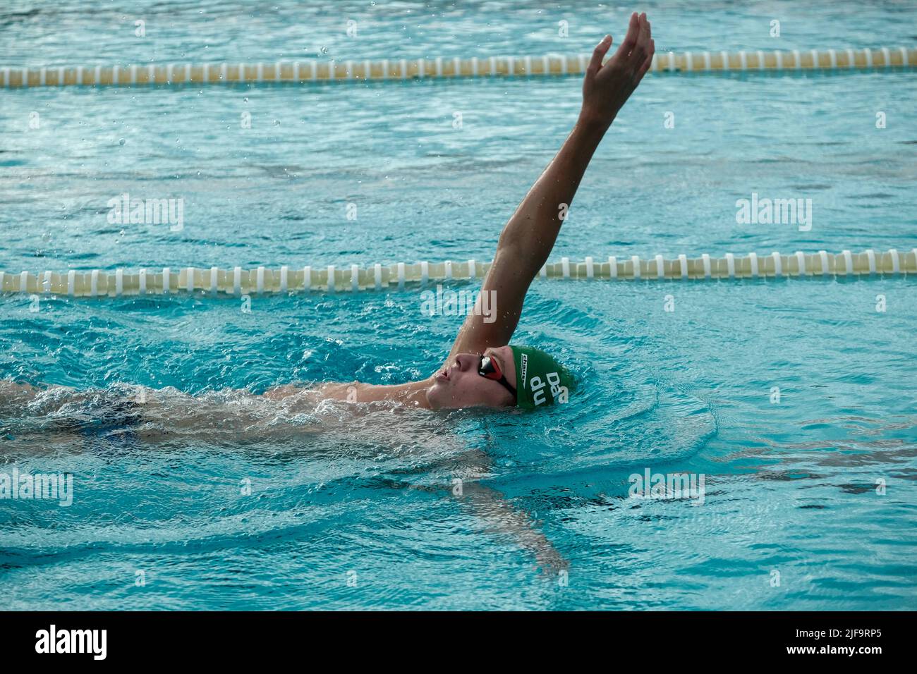 Léon Marchand, triple medalist at the 2022 world swimming championships ...