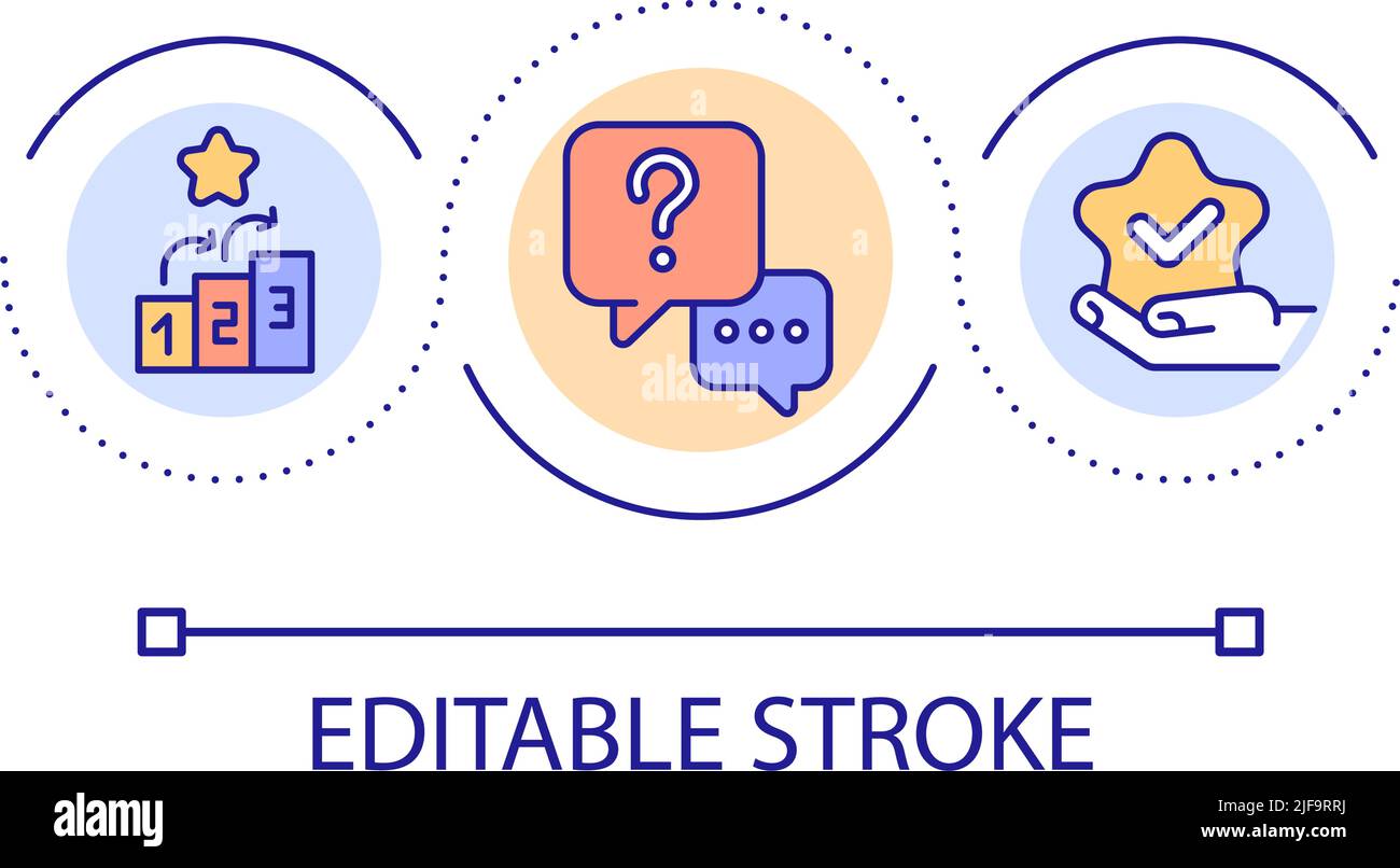 Achieving accomplishments loop concept icon Stock Vector Image & Art ...