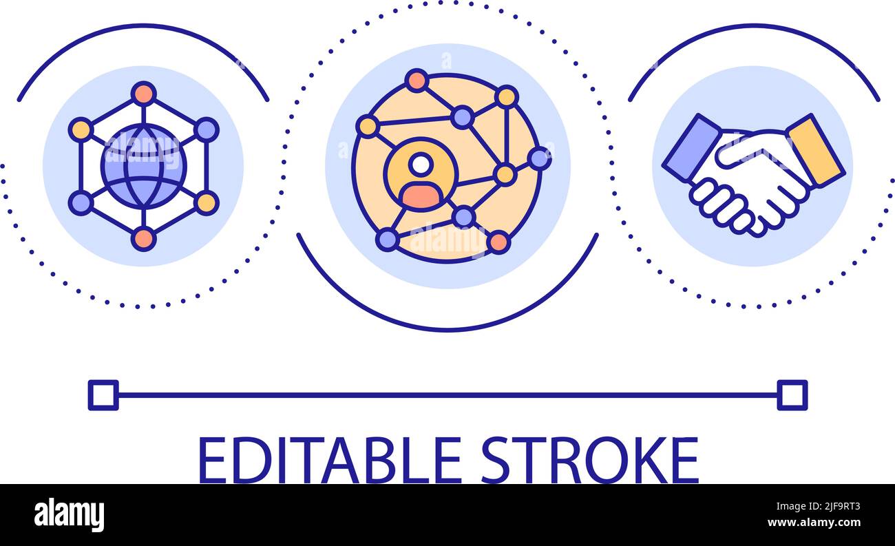 Networking loop concept icon Stock Vector Image & Art - Alamy