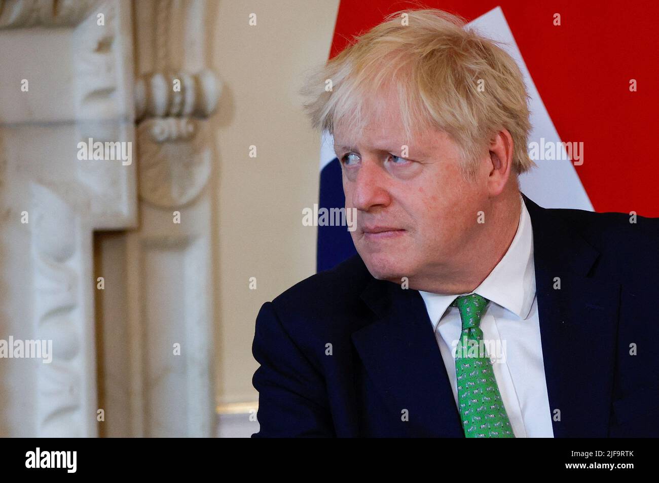 Prime Minister Boris Johnson ahead of talks with Prime Minister of New ...