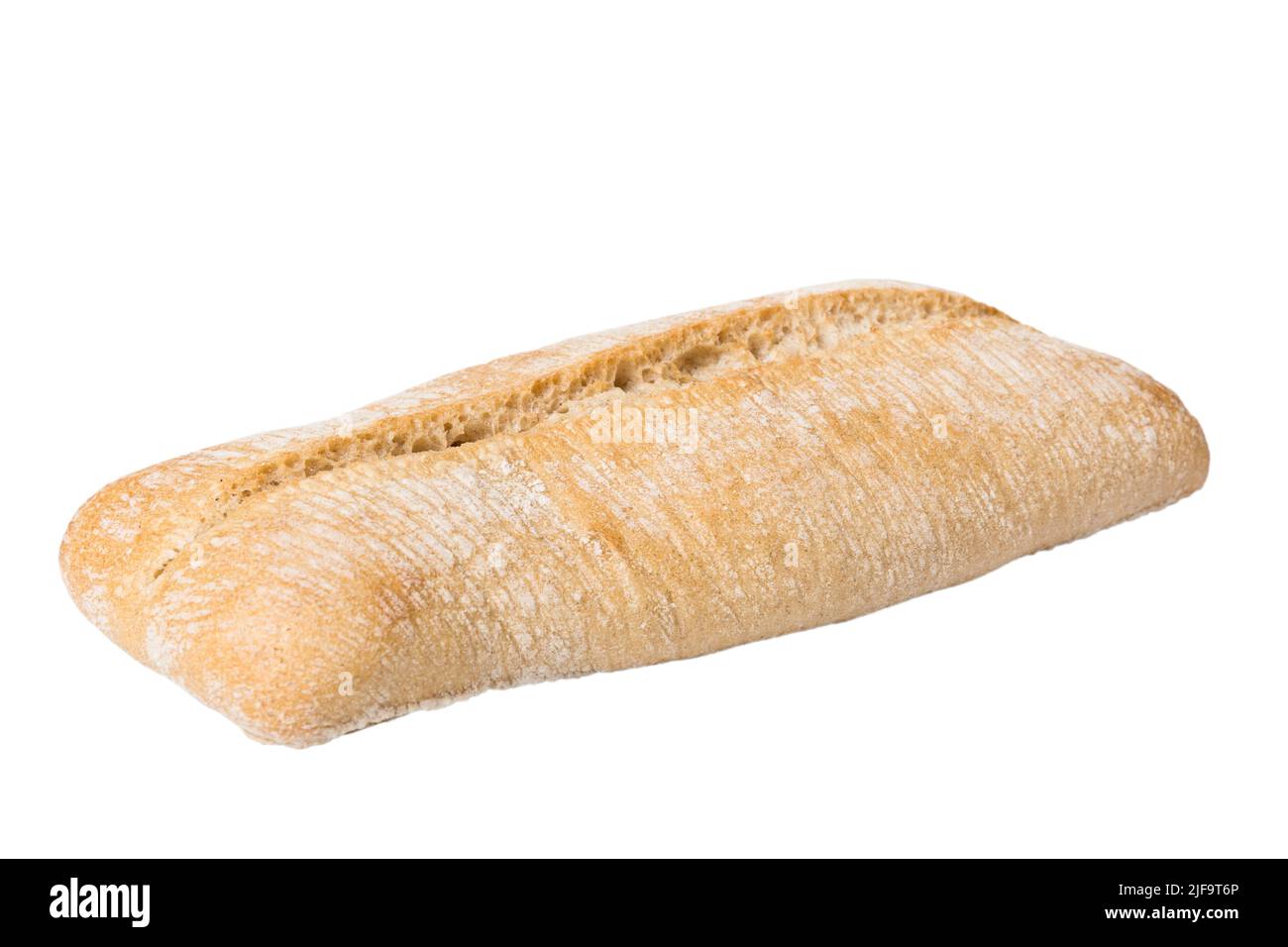 Bread top view cut out. Freshly backed Bread isolated on white ...