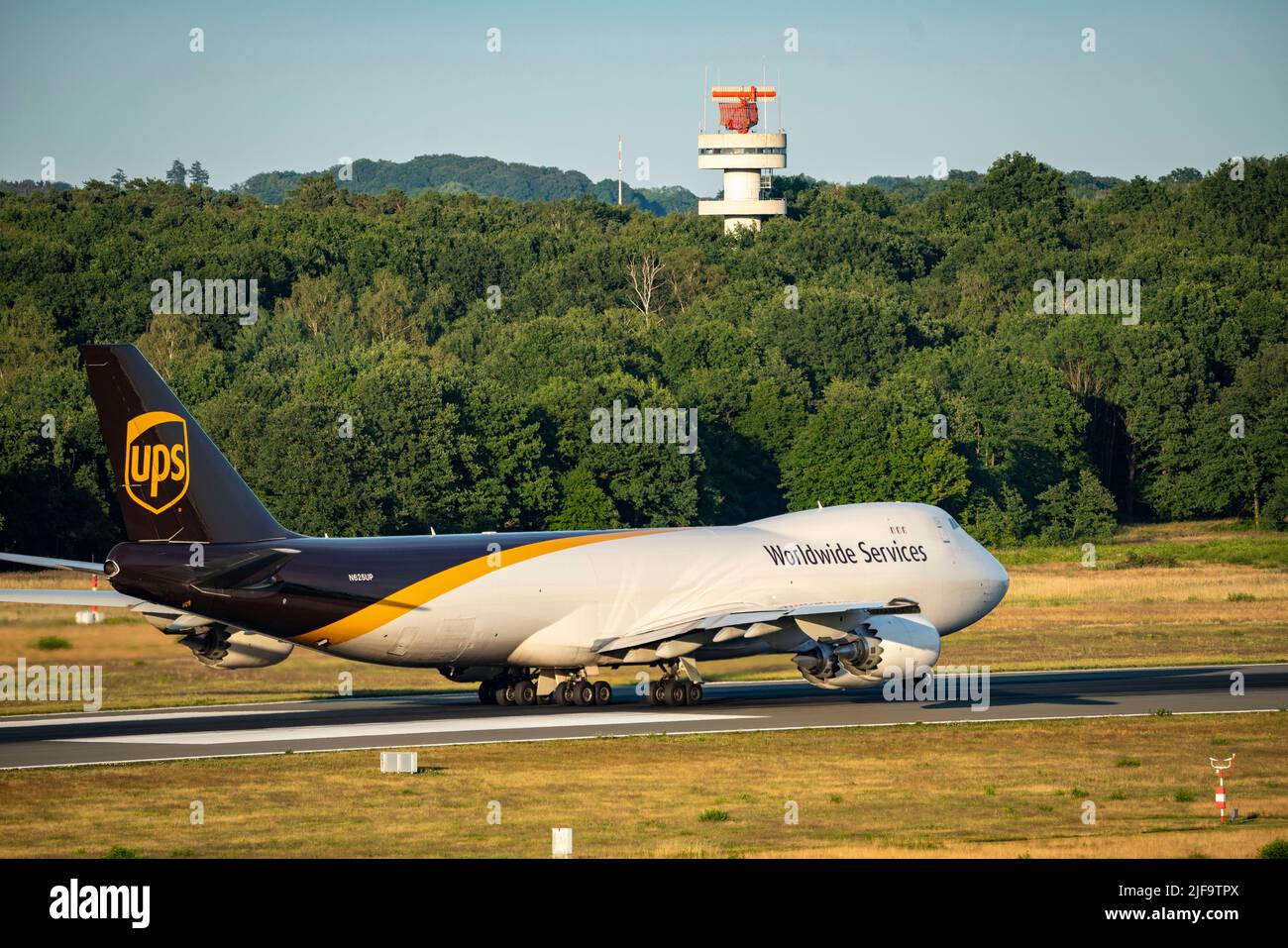 Cologne-Bonn Airport, CGN, Air Cargo Centre, UPS Boeing 747 cargo jumbo ...