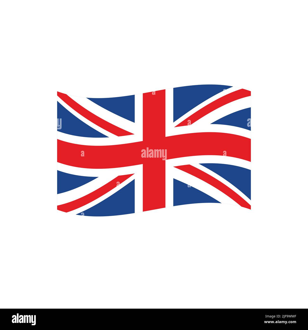 English flag and union jack waving Stock Vector Images - Alamy