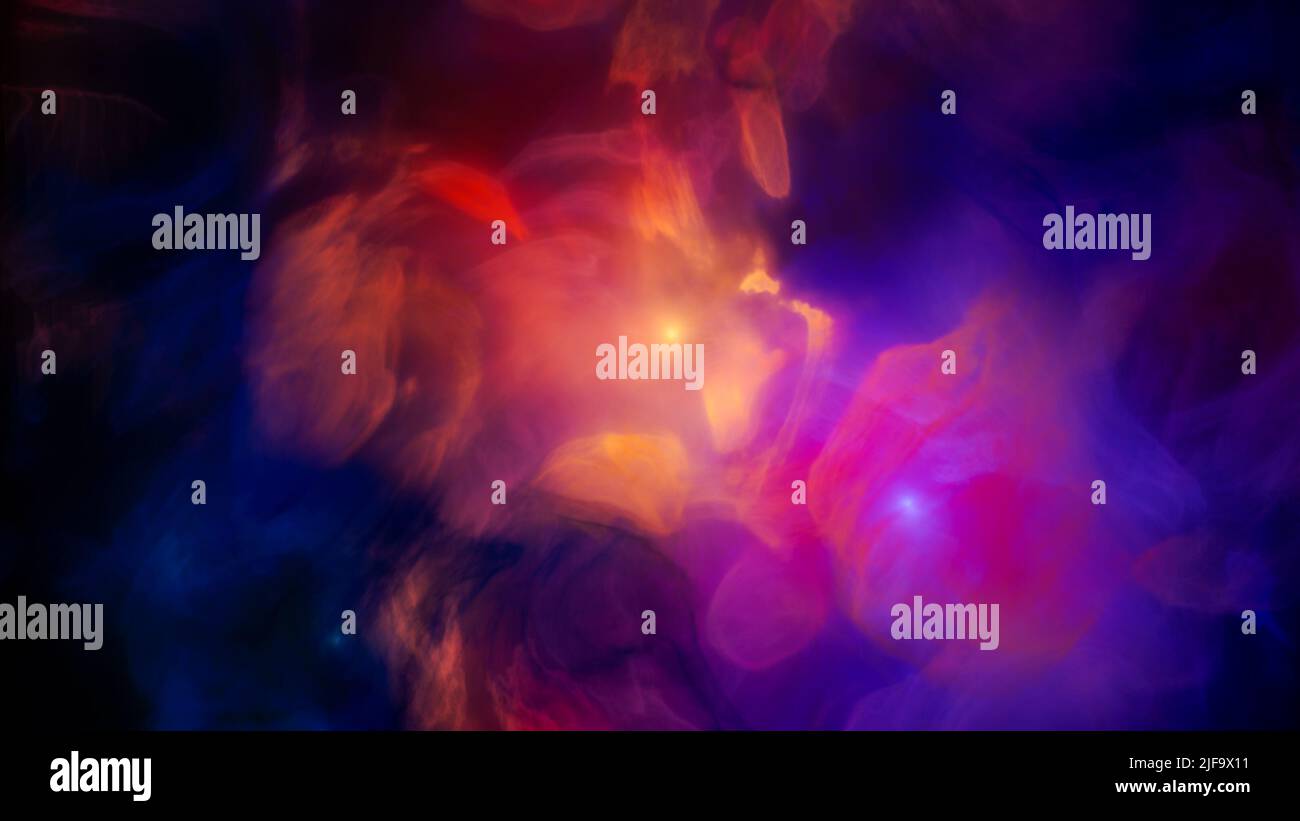3D Rendering of Dust and Cloud Interstellar in a Universe Stock Photo ...