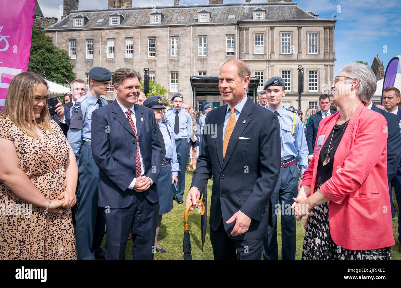 The Earl of Wessex hosts a Gold Award Celebration in the gardens of the ...