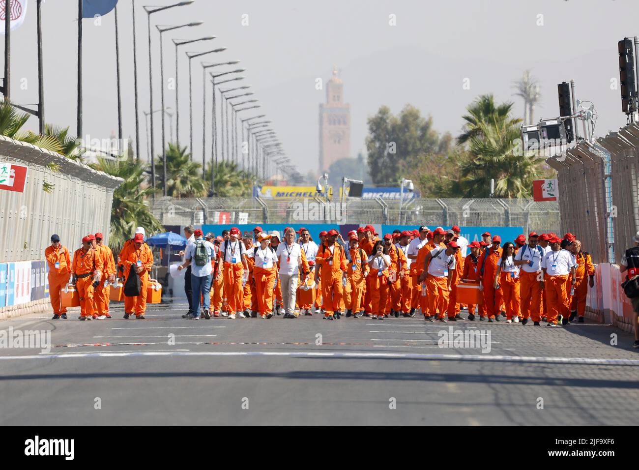 marshal track walk, during the 2022 Marrakesh ePrix, 7th meeting of the ...