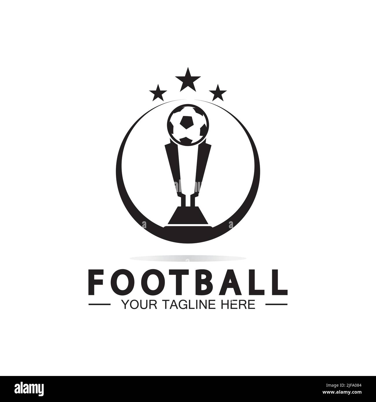 Football or Soccer Championship Trophy Logo Design vector icon template ...