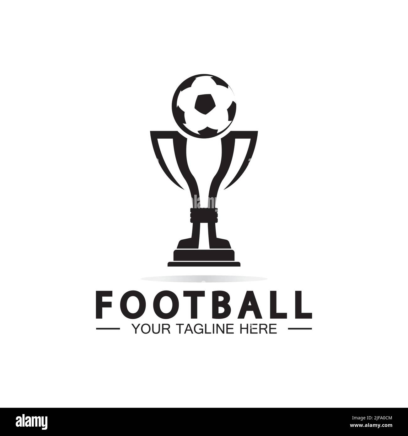 Football or Soccer Championship Trophy Logo Design vector icon template ...