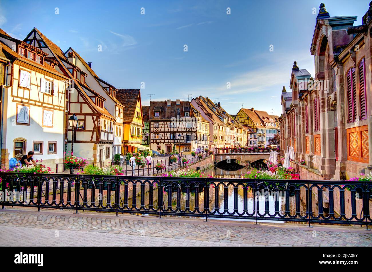 Colmar old town, France, HDR Image Stock Photo - Alamy