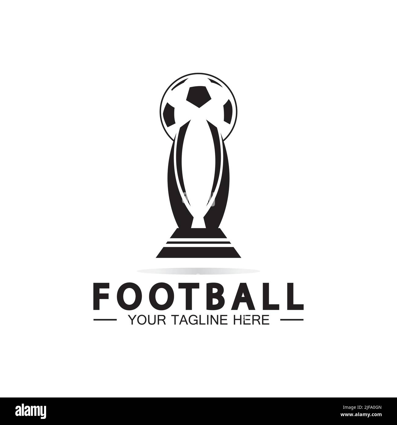 Football or Soccer Championship Trophy Logo Design vector icon template ...