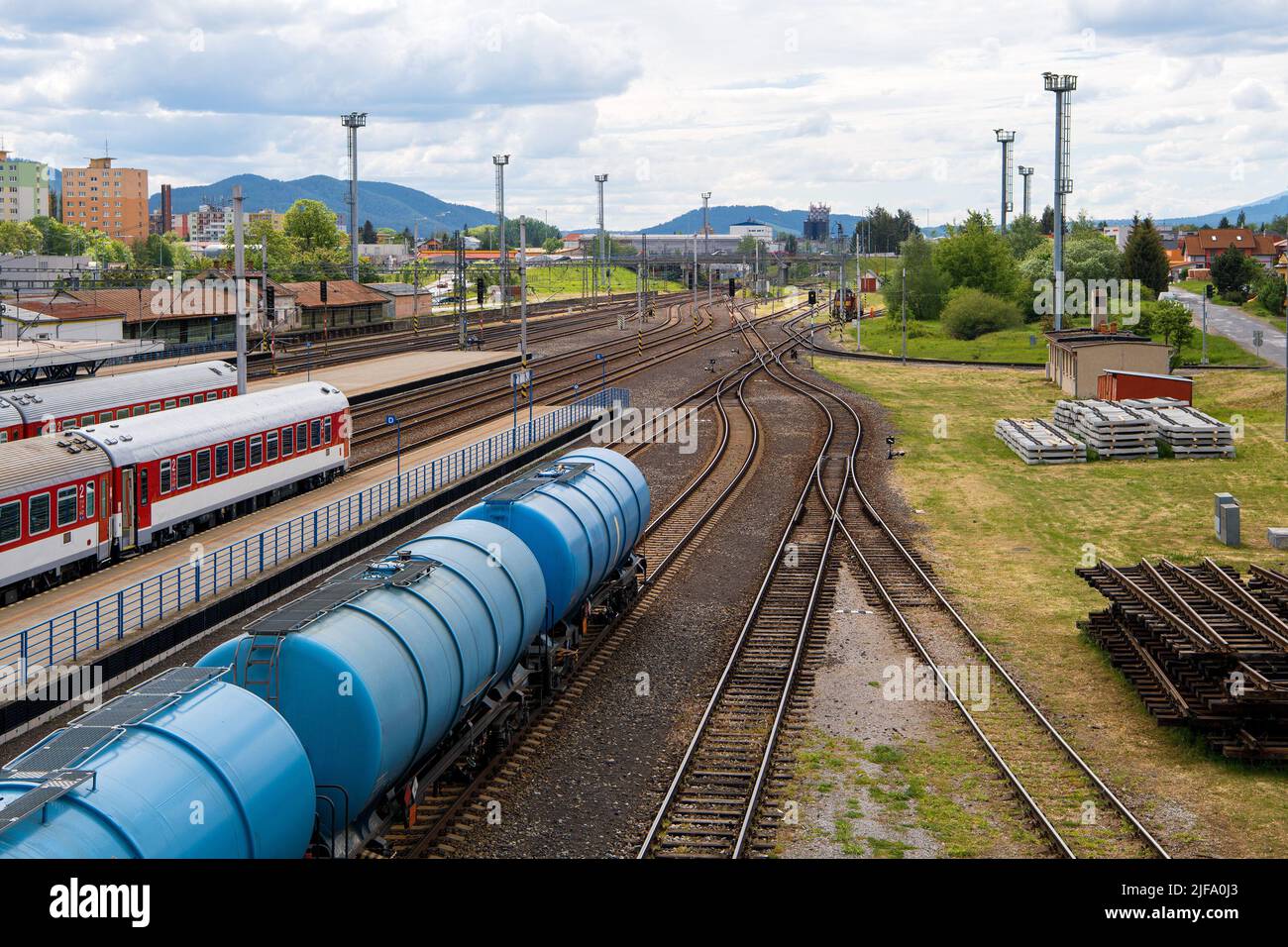 Cargo train in slovakia hi-res stock photography and images - Alamy