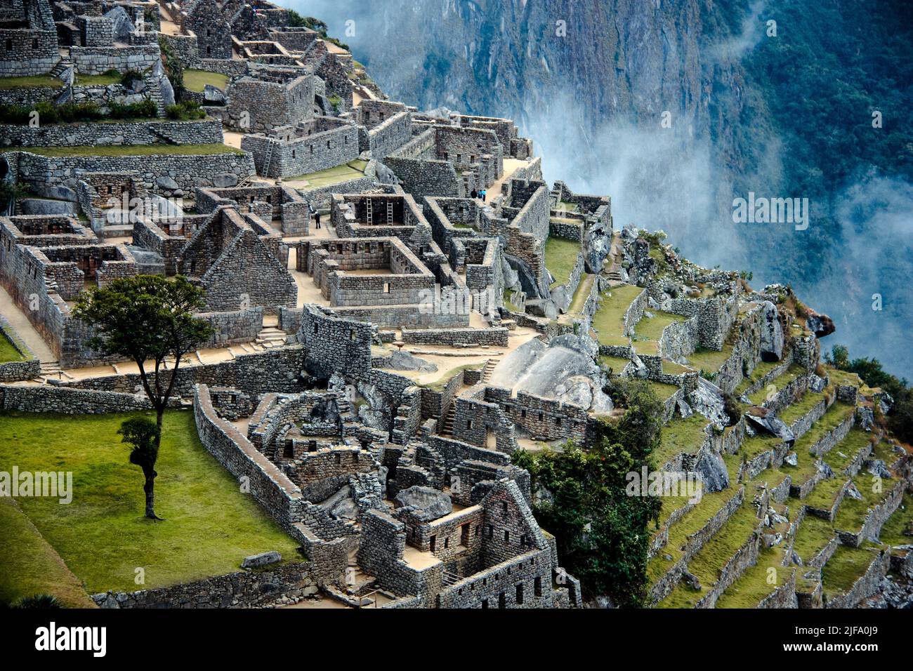 UNESCO World Heritage Site Machu Picchu on top of a Mountain Ridge ...