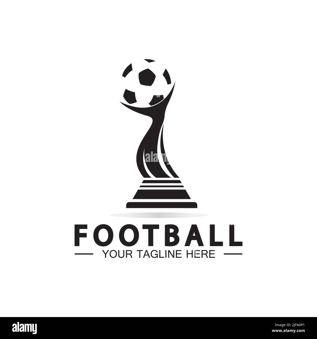 Football or Soccer Championship Trophy Logo Design vector icon template ...