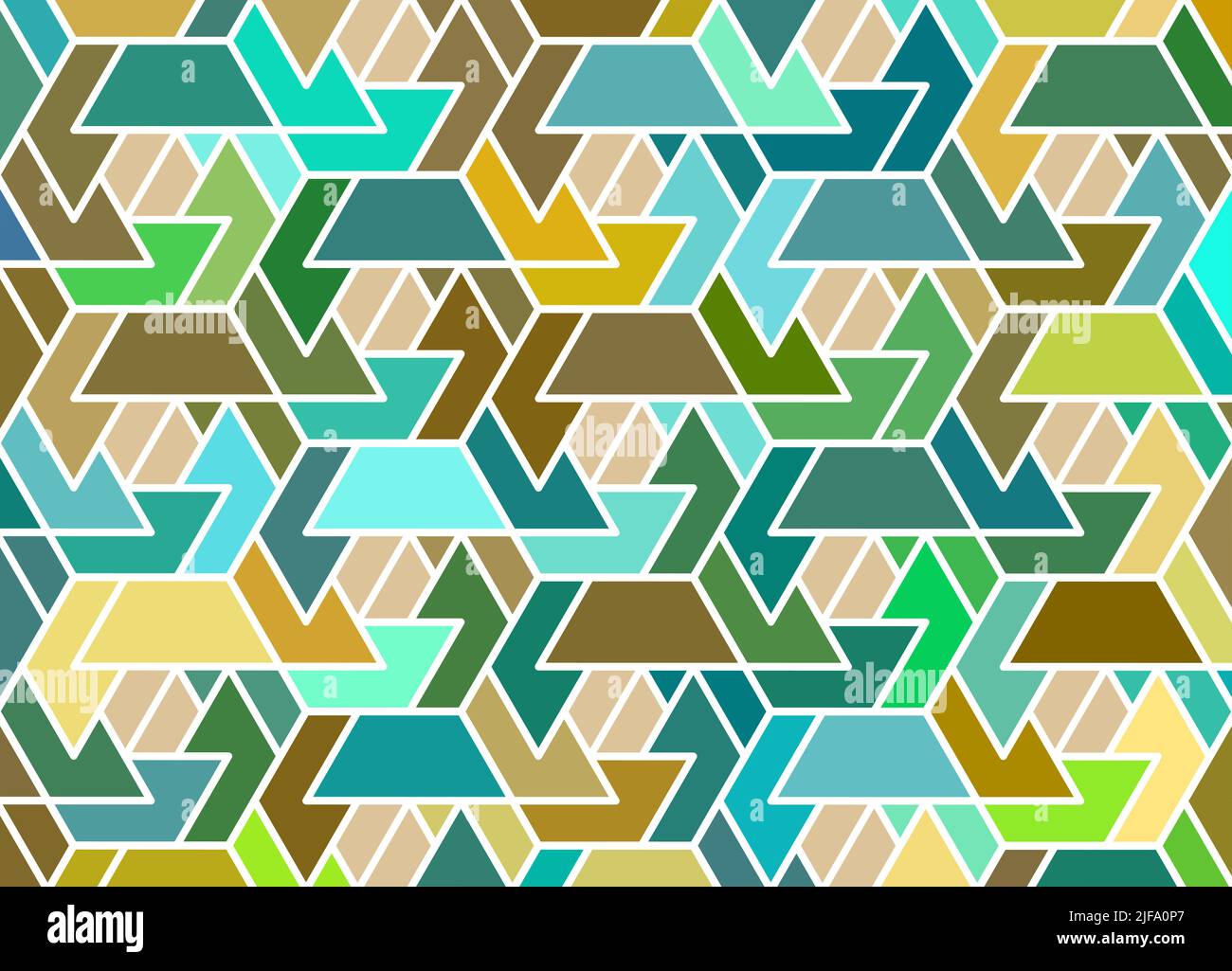 abstract brown green triangle pattern, geometric polygon texture or ...