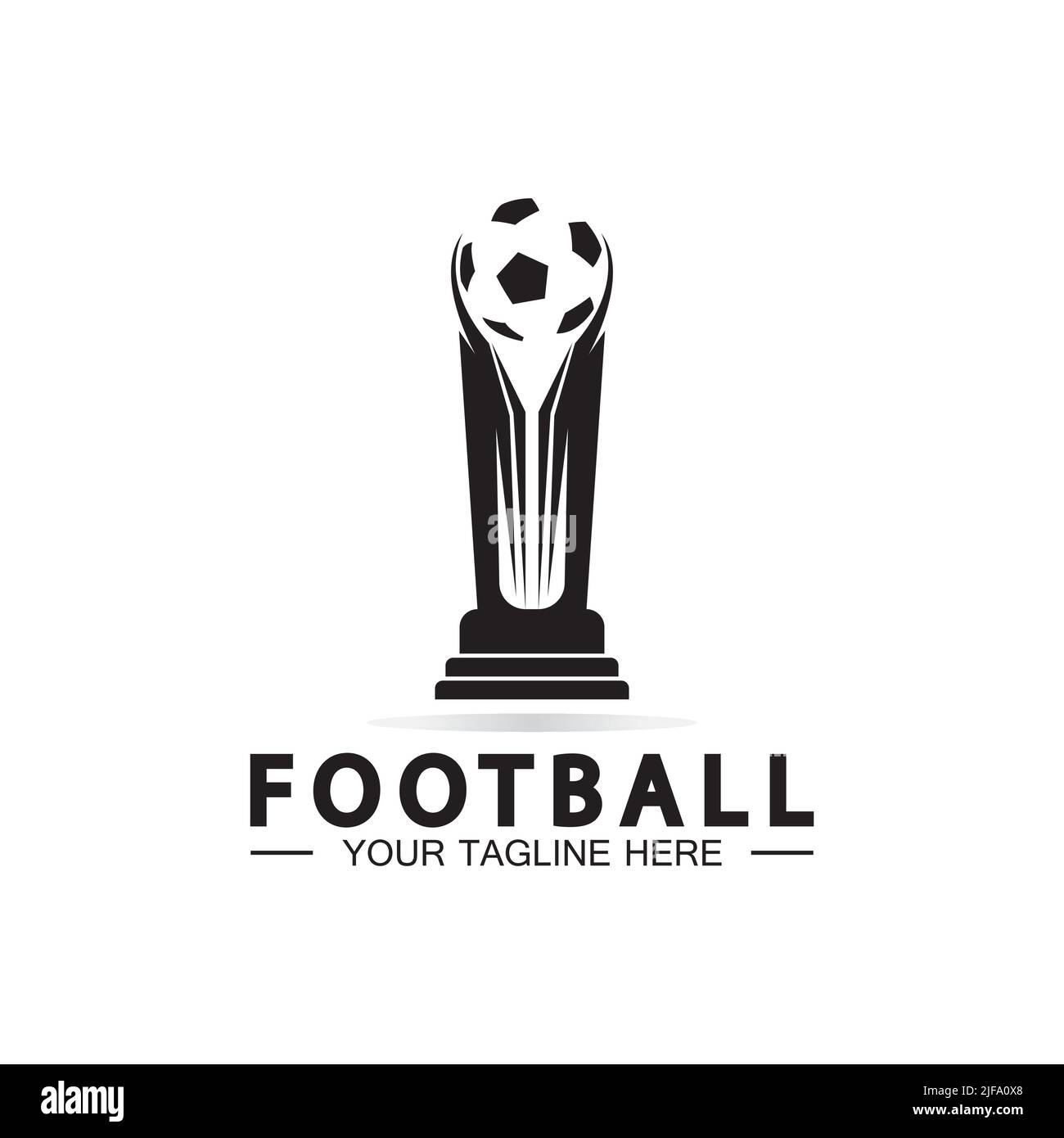 Football or Soccer Championship Trophy Logo Design vector icon template ...