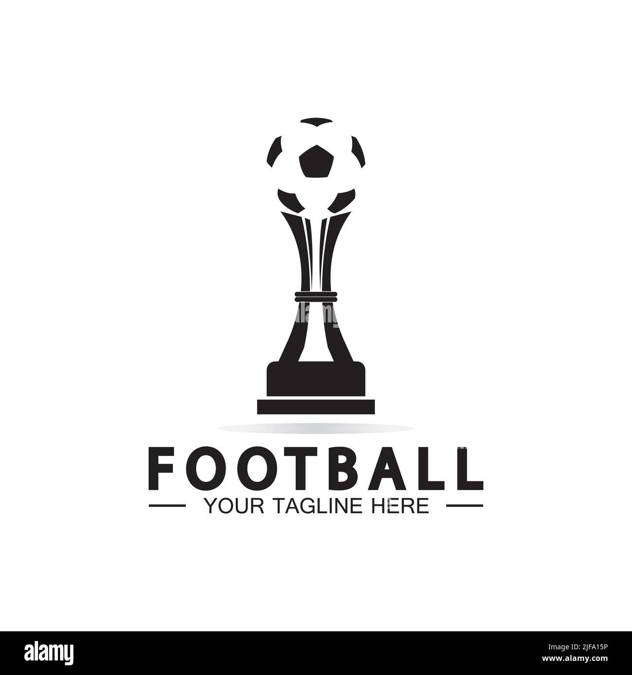 Football or Soccer Championship Trophy Logo Design vector icon template ...