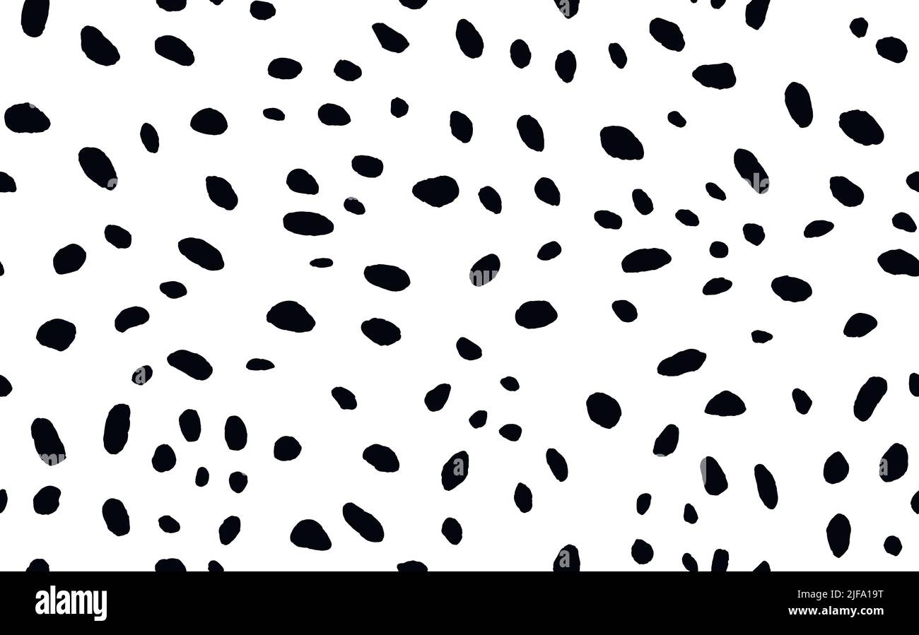 Abstract modern dalmatian fur seamless pattern. Animals trendy ...