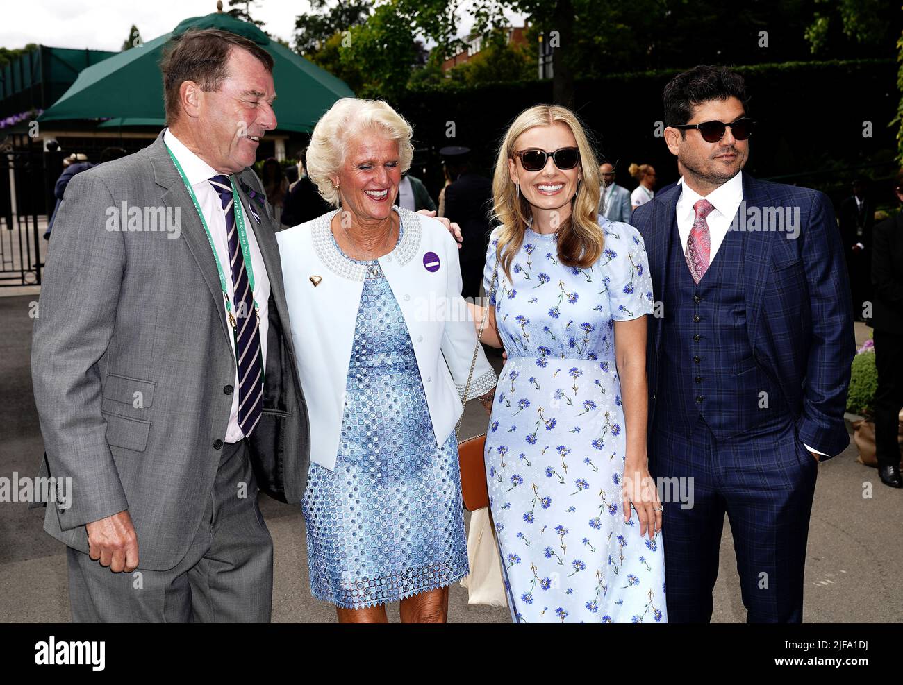 Philip Brook (left) with wife Gillian Brook and Singer Katherine ...