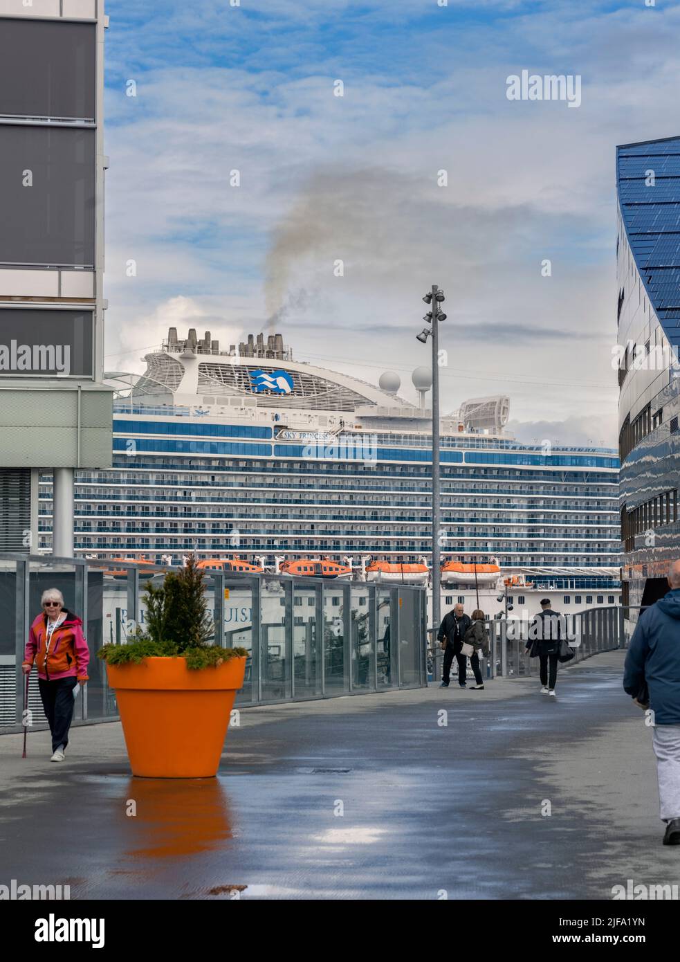 Sky princess cruise ship Trondheim Norway Stock Photo - Alamy