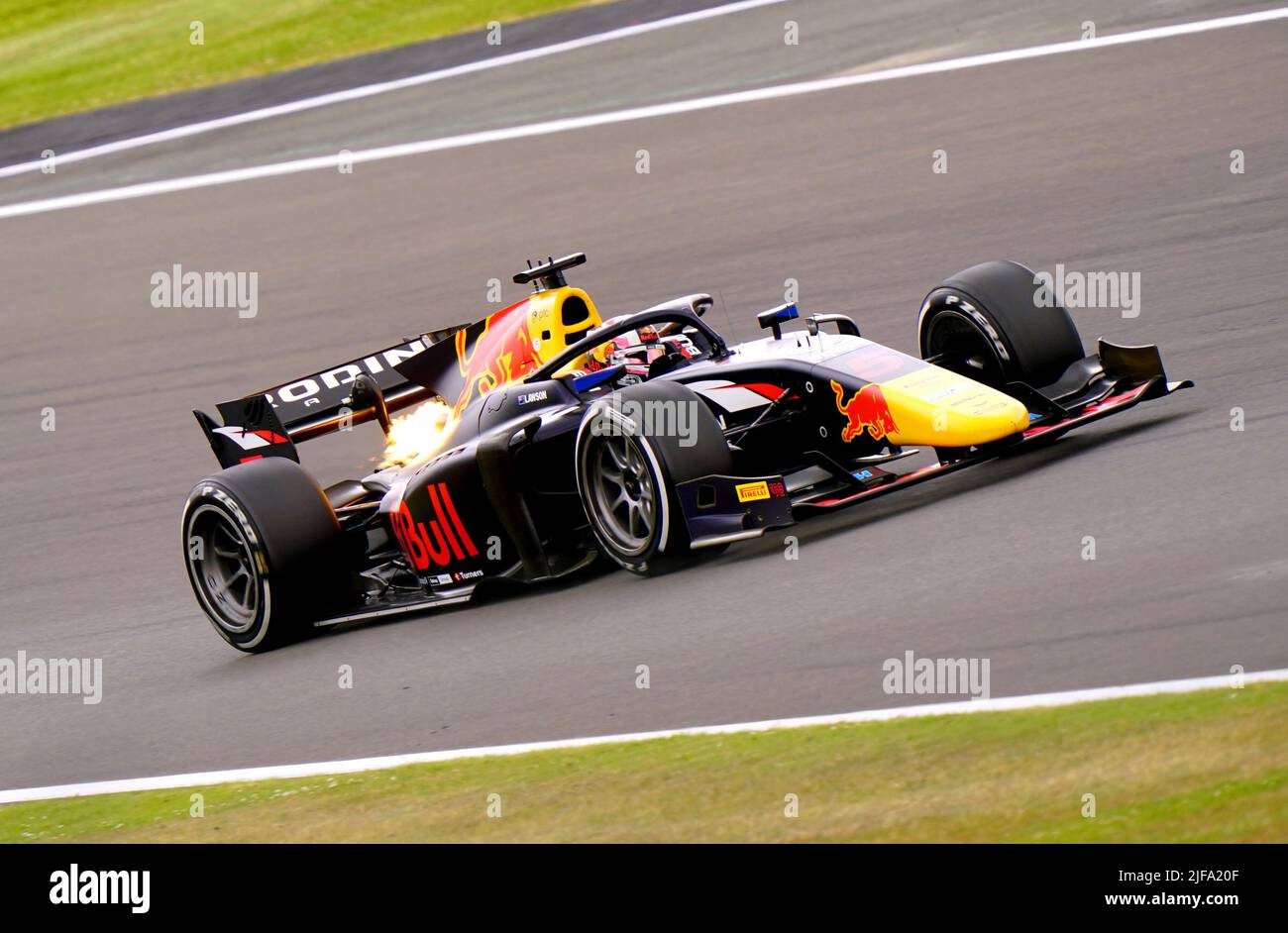 Carlin's Liam Lawson in action during the F2 practice session ahead of ...