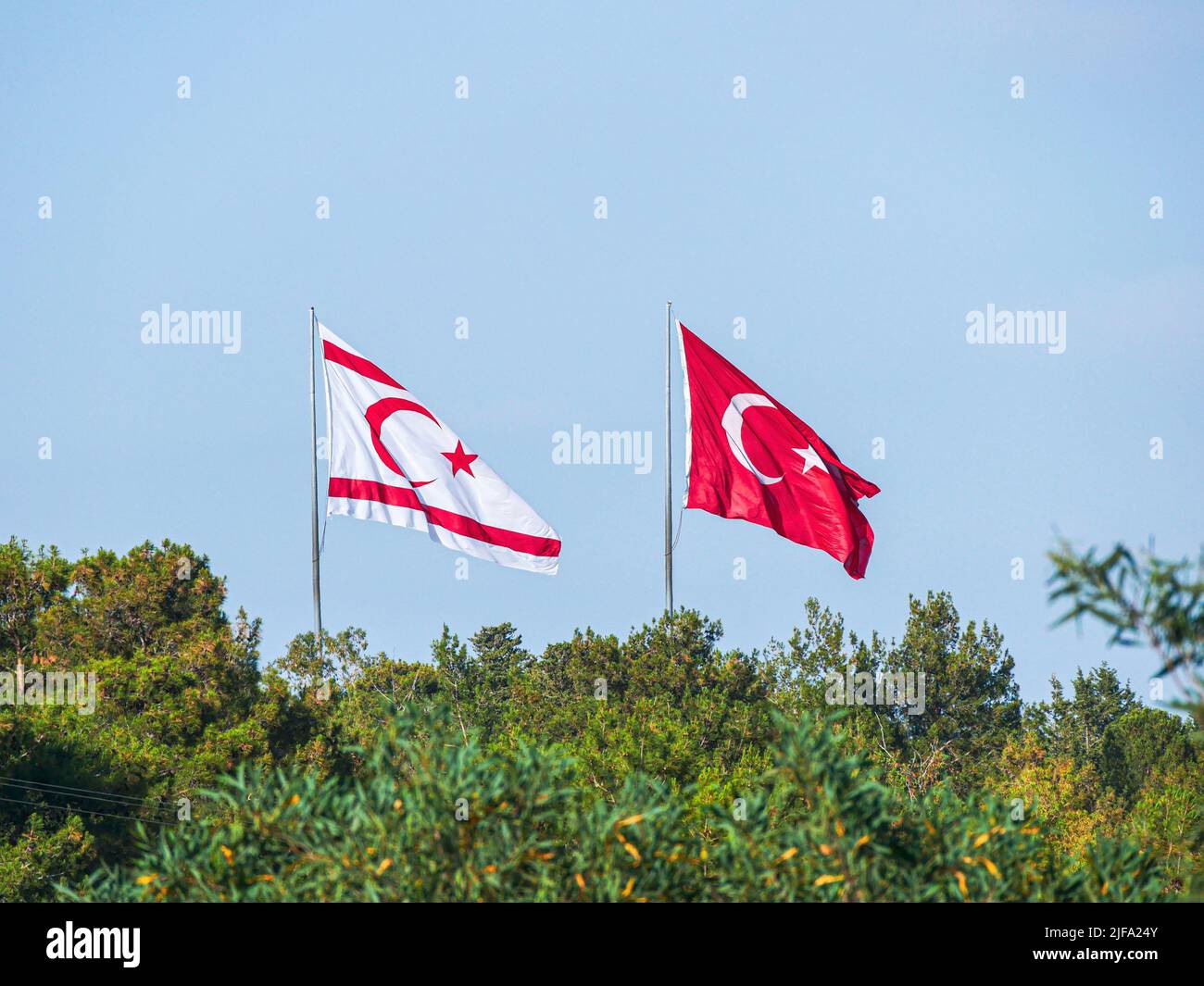 Trnc flag hi-res stock photography and images - Alamy
