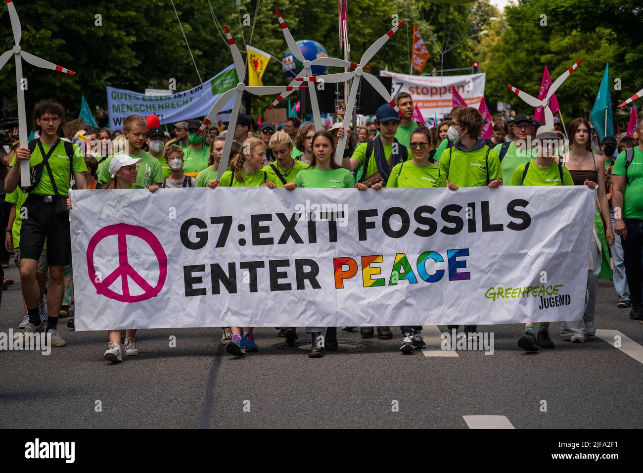 Climate activists demand climate justice from political leaders at G7 ...