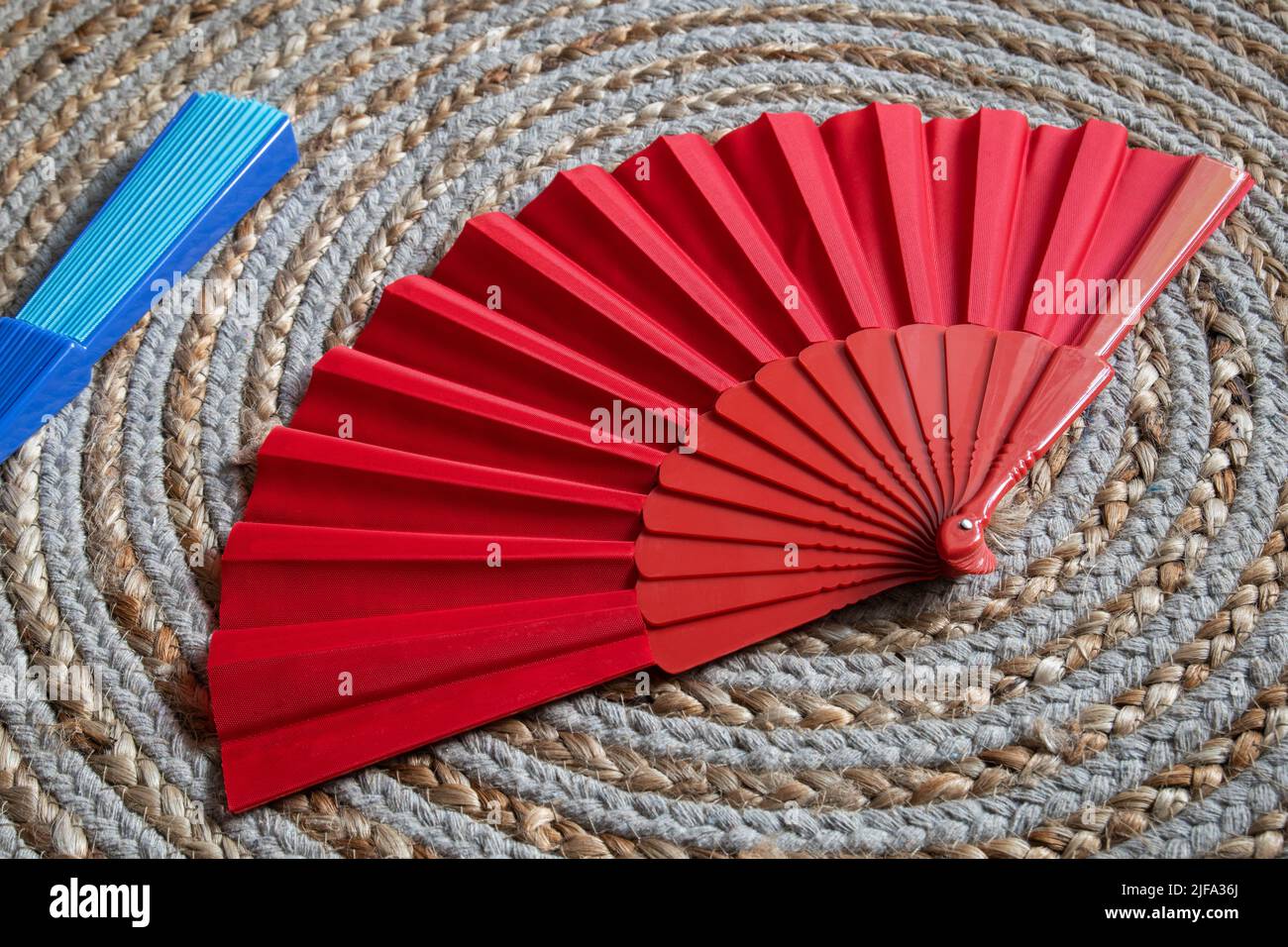 A red fan from Spain Stock Photo - Alamy