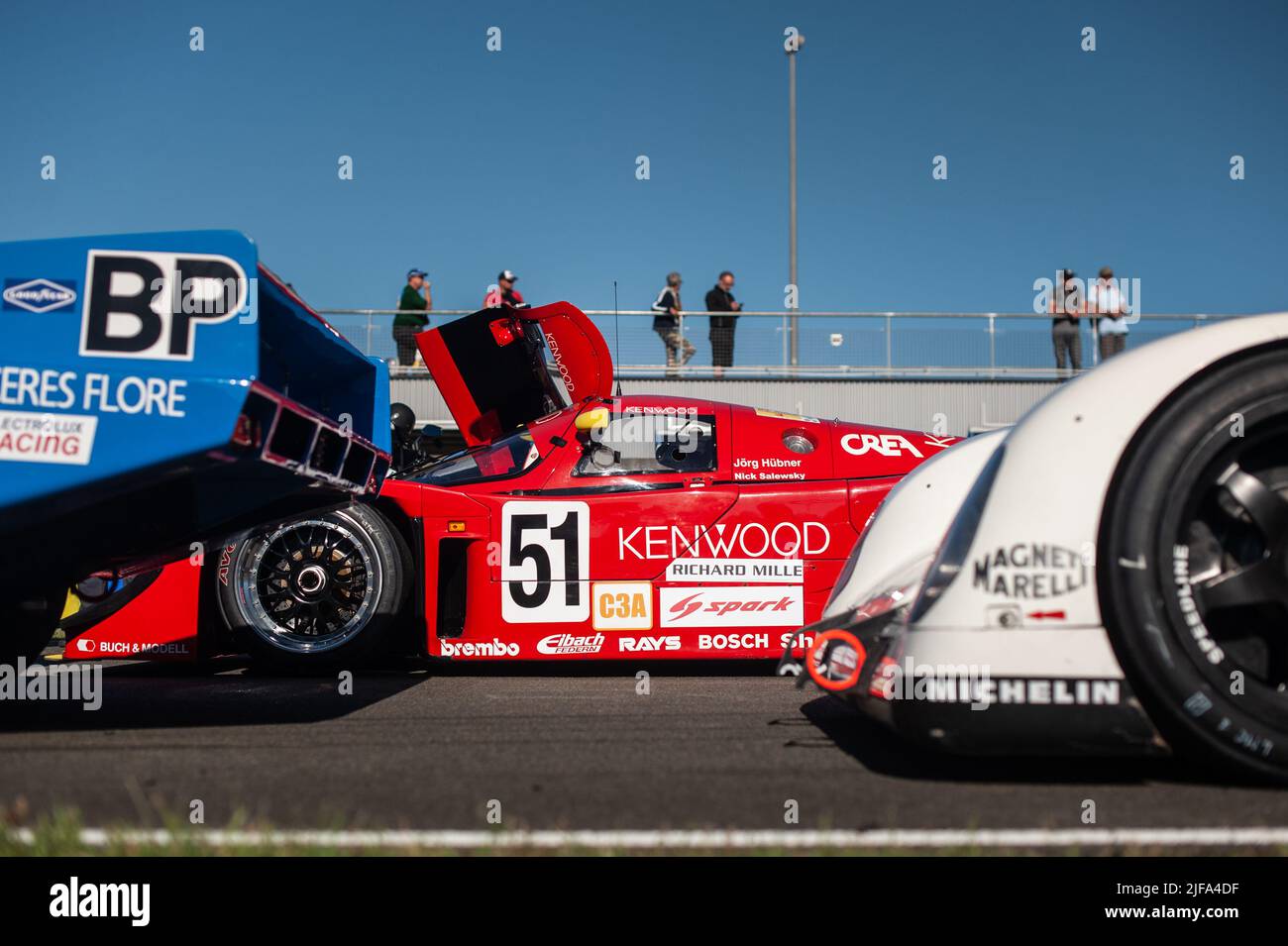51 HUBNER Hans-Jorg (ger), SALEWSKY Nick (ger), Porsche 962 C, action ...
