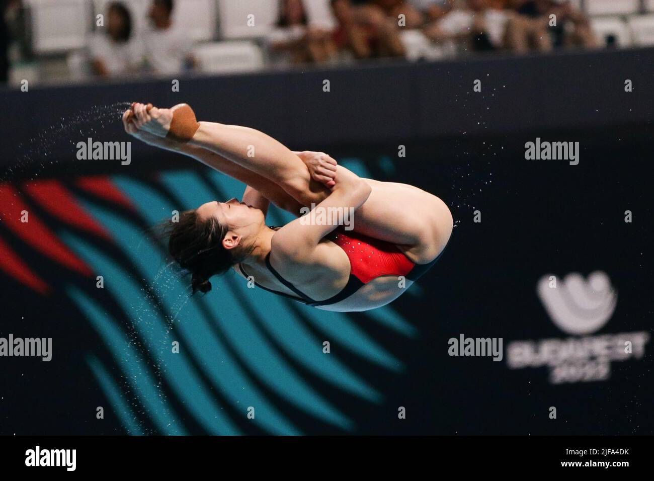 Budapest, Hungary. 1st July, 2022. Chang Yani of China competes during ...