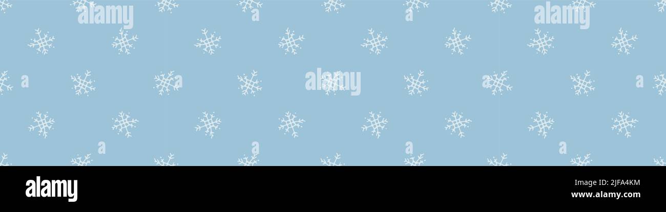 Christmas frozen snowflake seamless vector border. Masculine winter ...