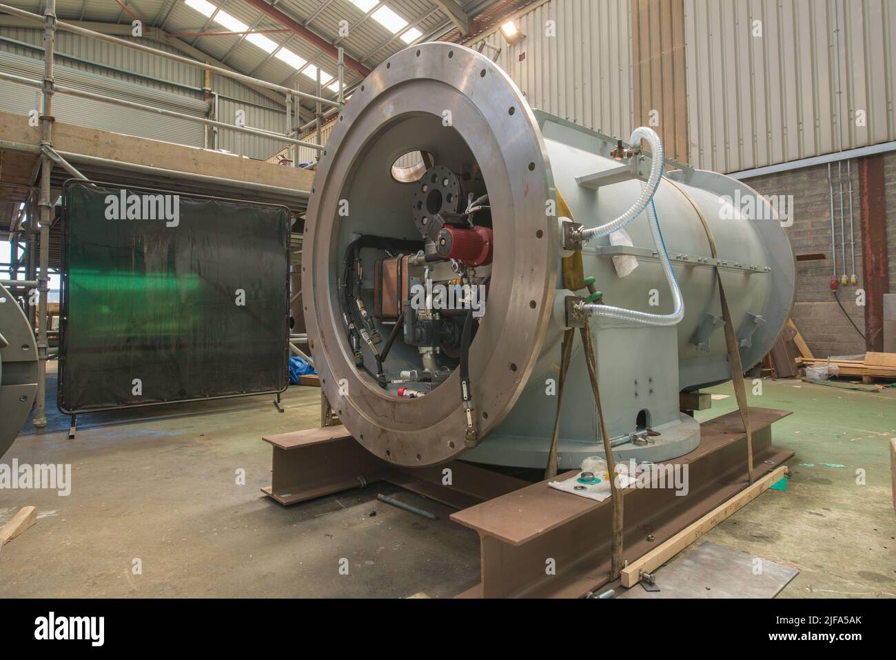 Fabrication of Deltastream tidal energy device at Pembroke Dock 2014 ...