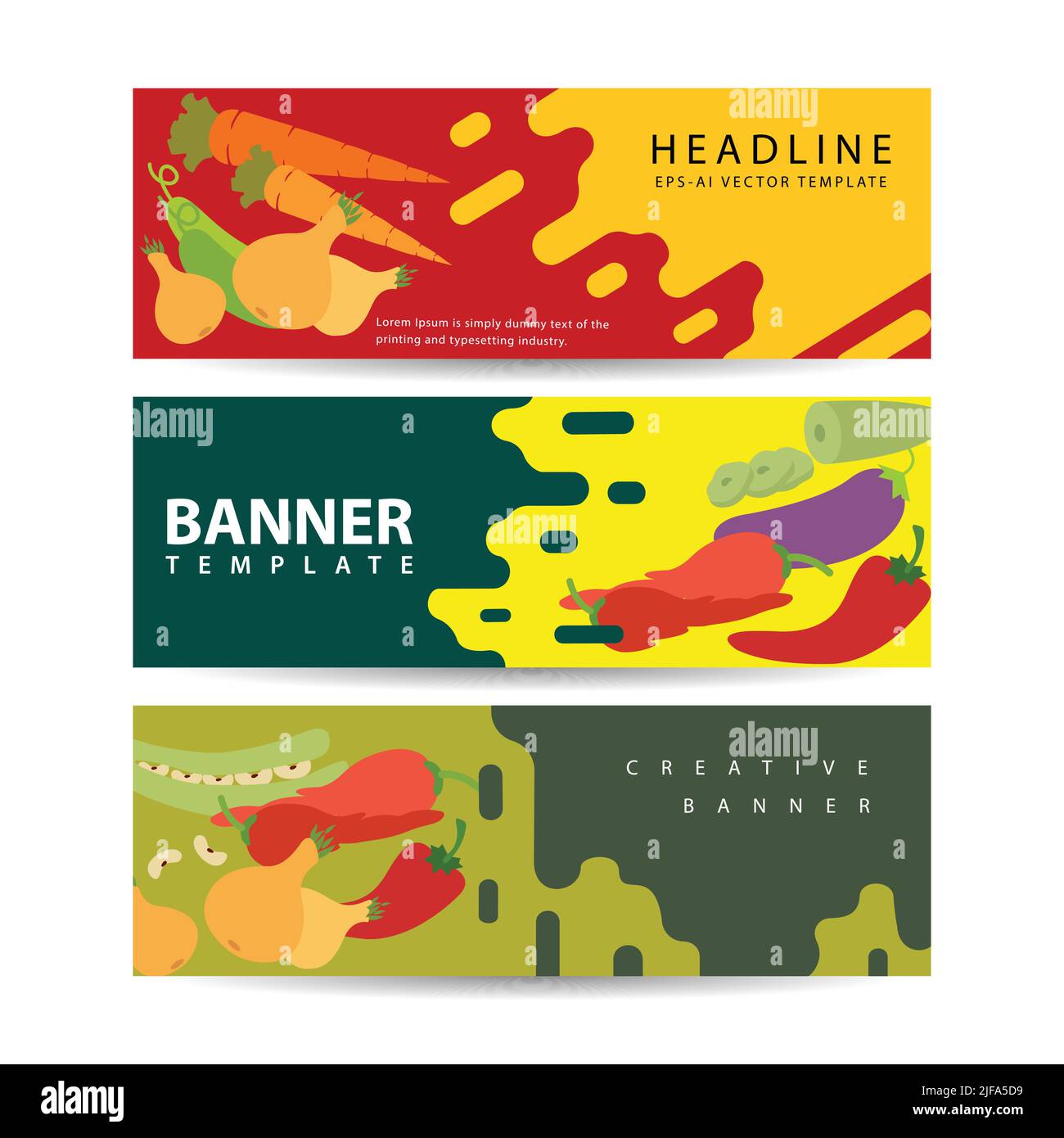Healthy diet 3 horizontal flat banners set with information on high ...
