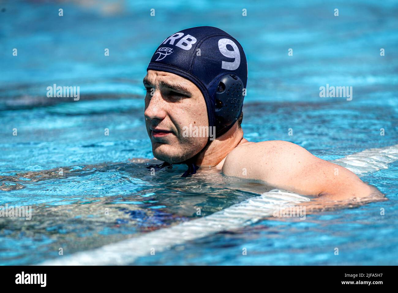 BUDAPEST, HUNGARY - JULY 1: Nikola Jaksic of Serbia during the FINA ...