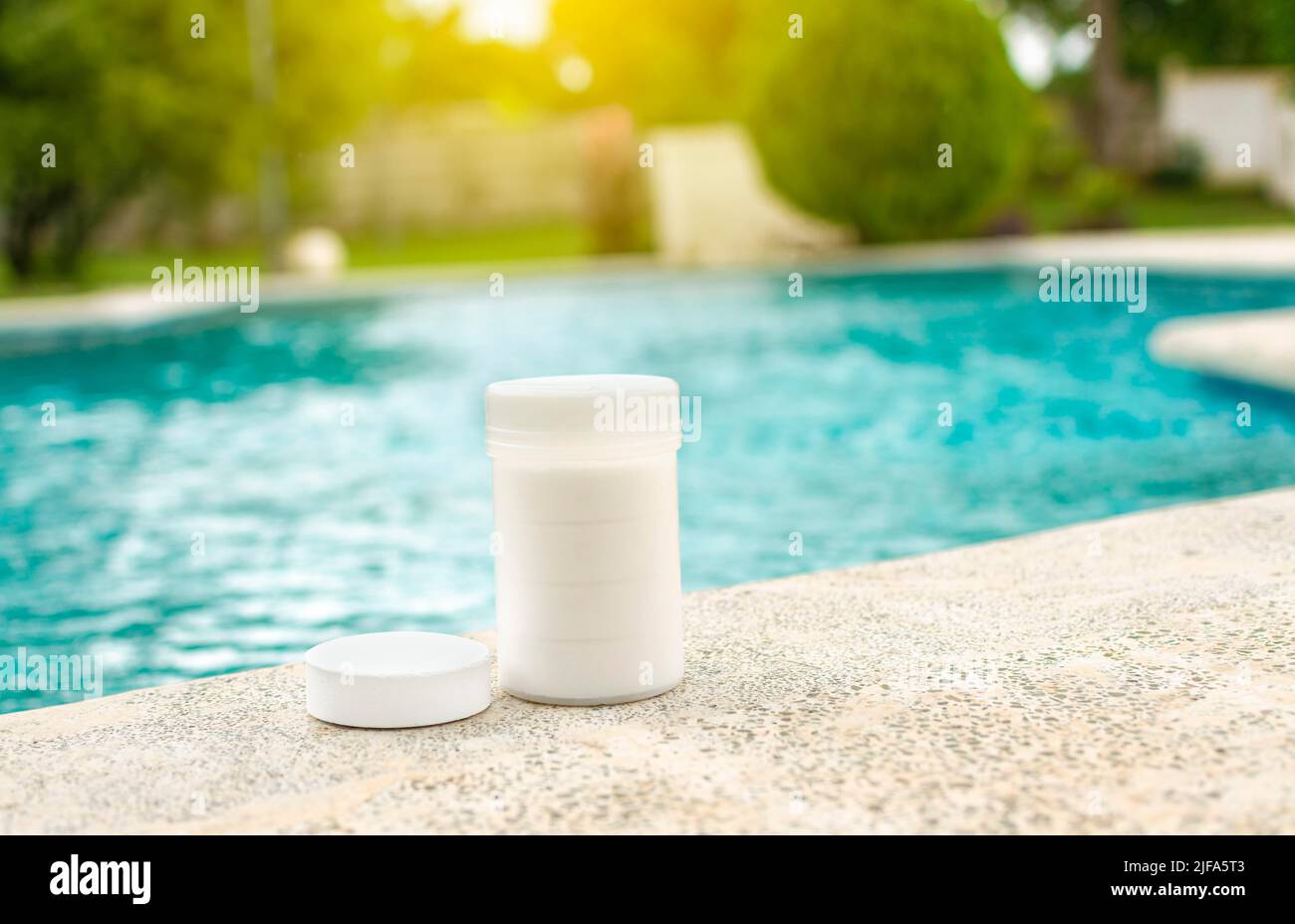 Chlorine tablets for swimming pool cleaning and maintenance, Chlorine ...