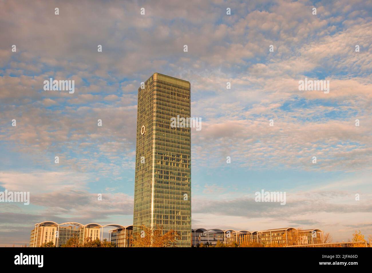 Uptown Munich skyscraper, also O2 Tower, 146 metres, tallest building ...
