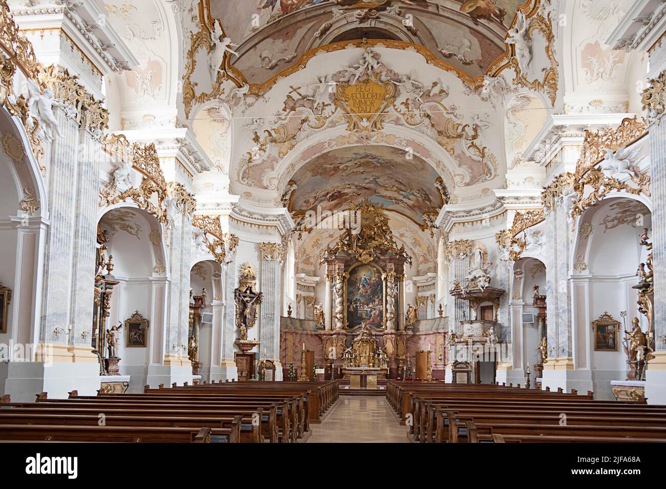 Maria Himmelfahrt Monastery Church, founded in 1274, 18th century ...
