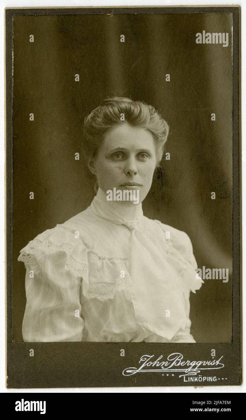 Portrait of Lydia Emerentia Schwartz (born Karlsson). Portrait of Lydia ...